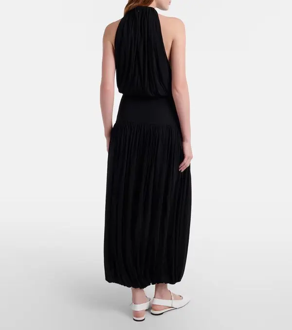 TOTEME Gathered Jersey Midi Dress