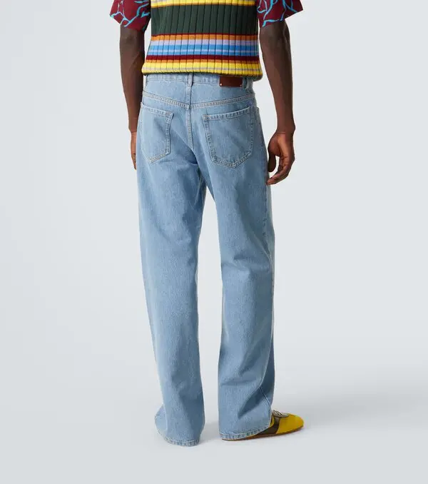 Dries Van Noten Logo Straight Jeans