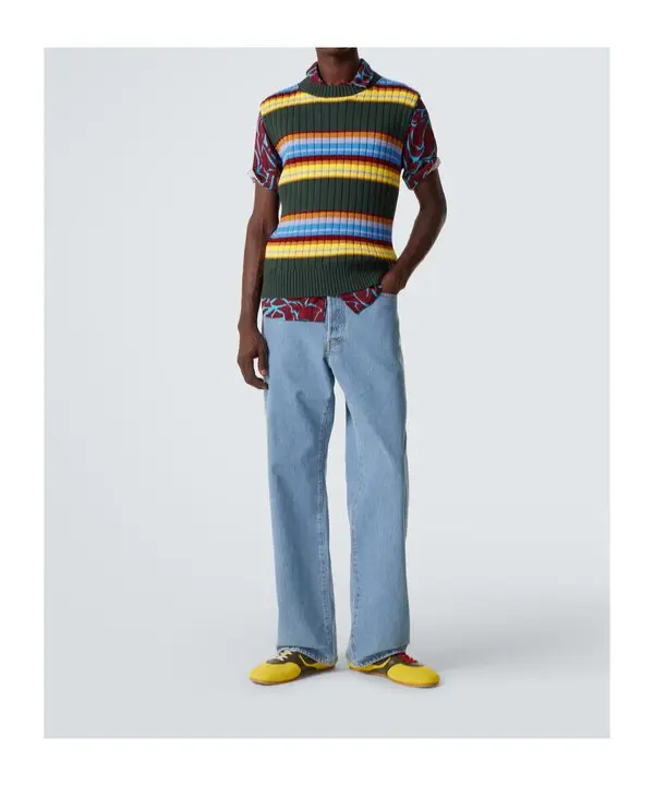 Dries Van Noten Logo Straight Jeans