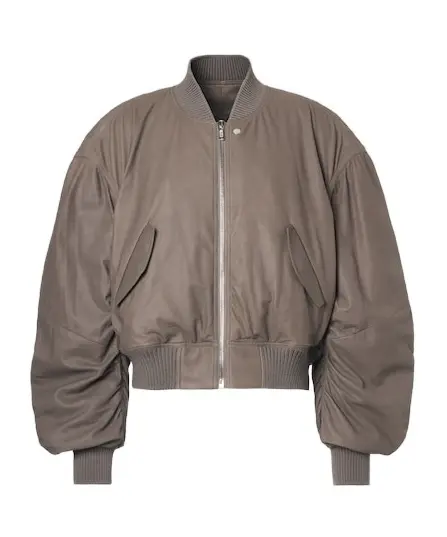 Rick Owens Secchia Flight Leather Bomber Jacket