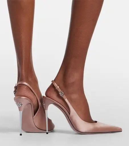 Dolce & Gabbana Dg Satin Slingback Pumps
