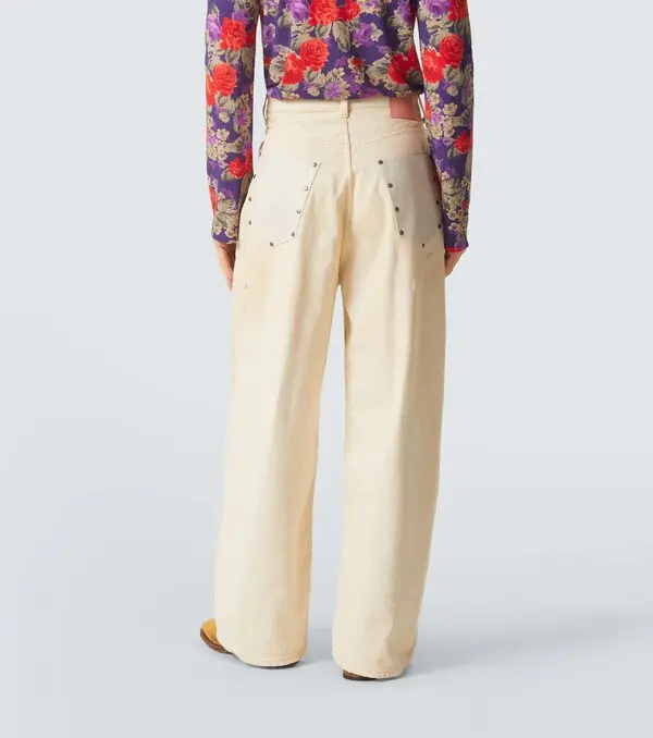 Acne Studios Distressed Wide-leg Jeans