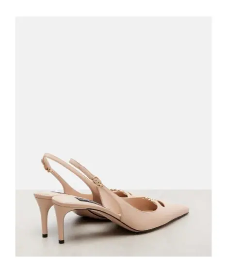 Dolce & Gabbana Lollo Dg Leather Slingback Pumps