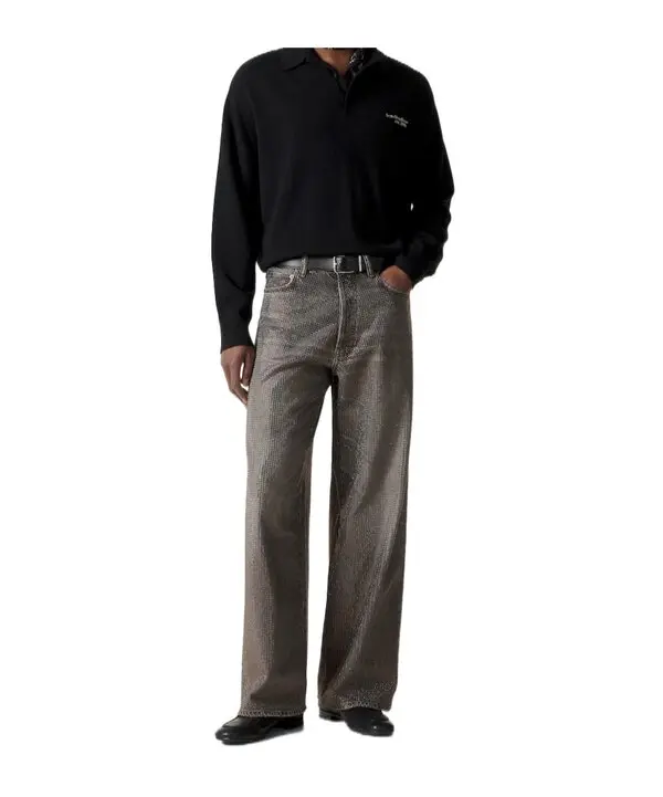 Acne Studios Embellished Wide-leg Jeans