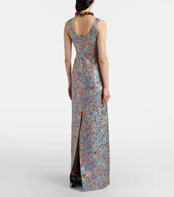 Dries Van Noten Brocade Maxi Dress