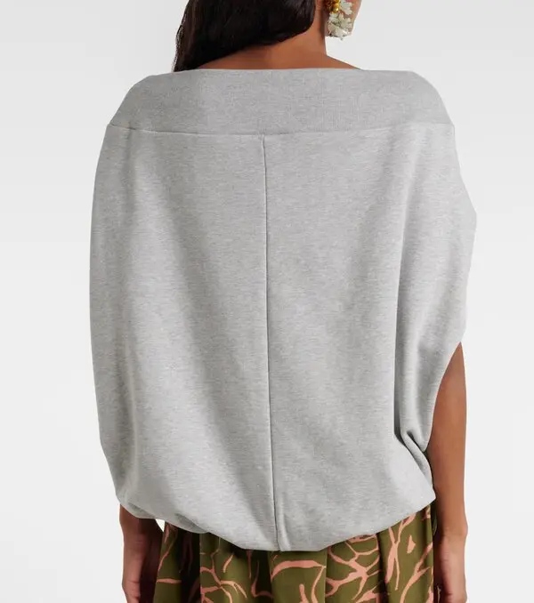 Dries Van Noten Cocoon Cotton Jersey Sweatshirt