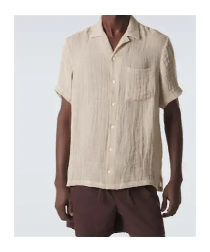 Le Kasha Linen Bowling Shirt