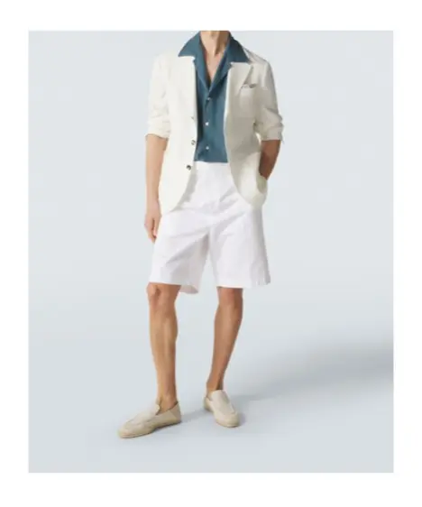 Kiton Linen Bowling Shirt