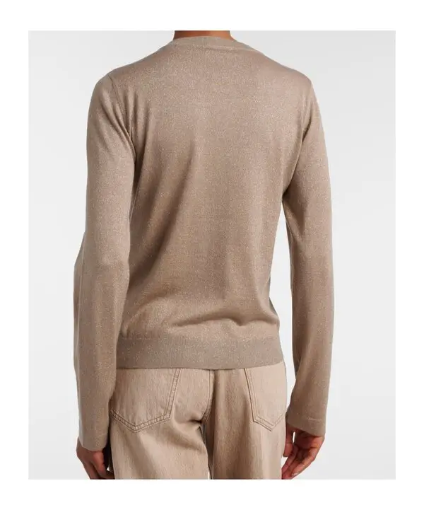 Brunello Cucinelli Cashmere-blend Lamé Cardigan