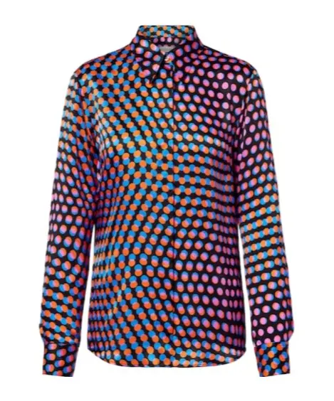 Dries Van Noten Polka-dot Silk Shirt