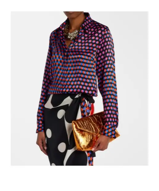 Dries Van Noten Polka-dot Silk Shirt
