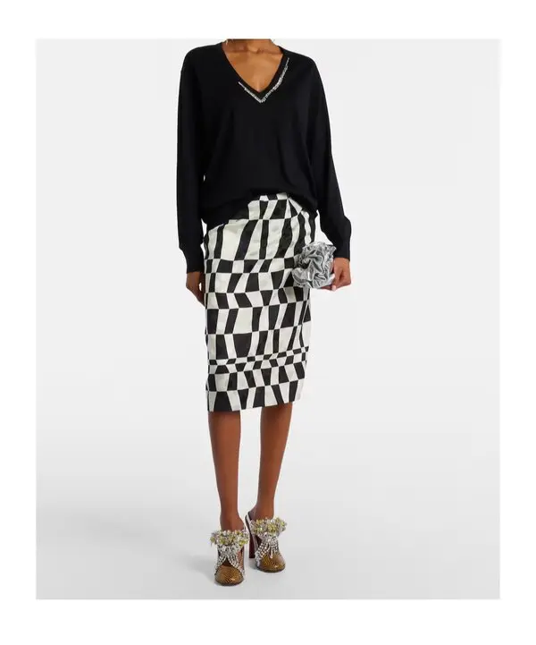 Dries Van Noten Embellished Wool Sweater