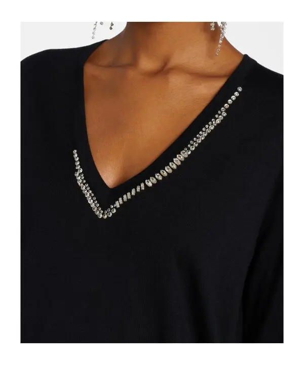 Dries Van Noten Embellished Wool Sweater