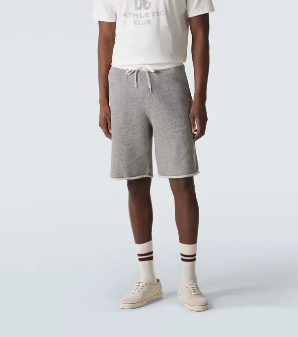 Brunello Cucinelli Cotton And Linen Jersey Shorts