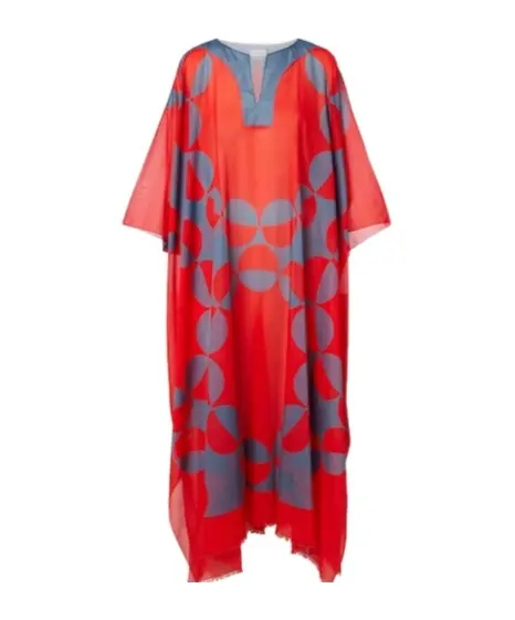 Dries Van Noten Printed Cotton Kaftan