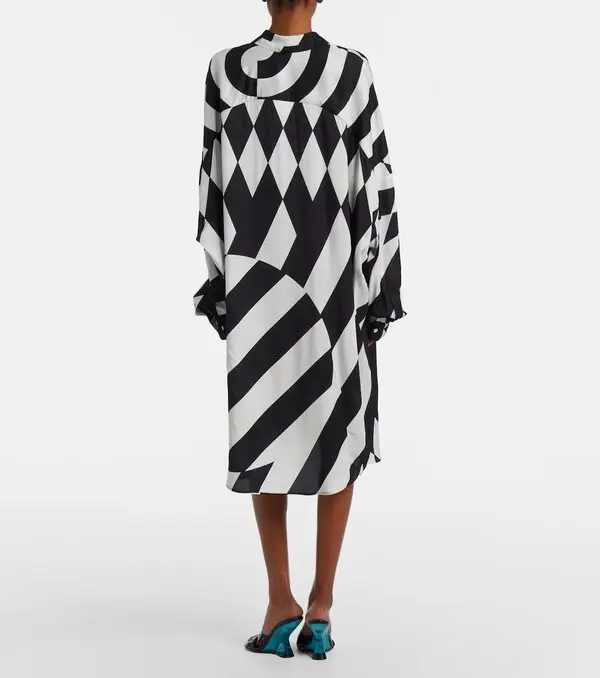 Dries Van Noten Printed Shirt Dress