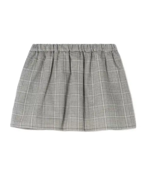 Versace Check-pattern Mini Skirt With Bow Detail