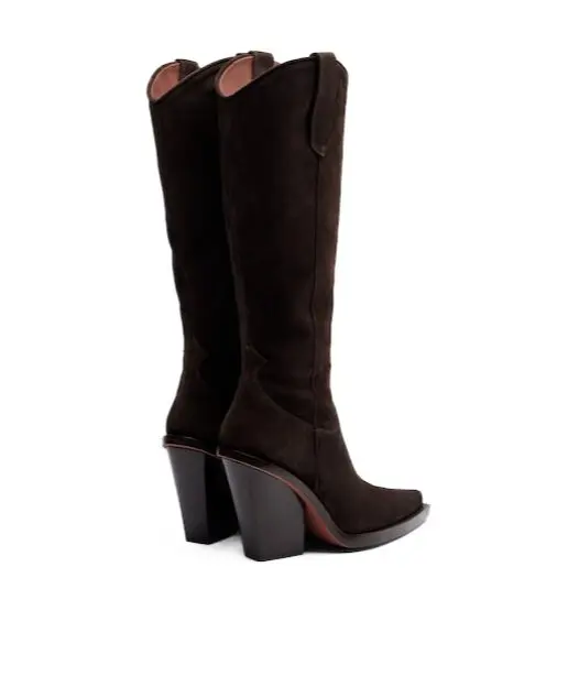 Paris Texas Suede Cowboy Boots