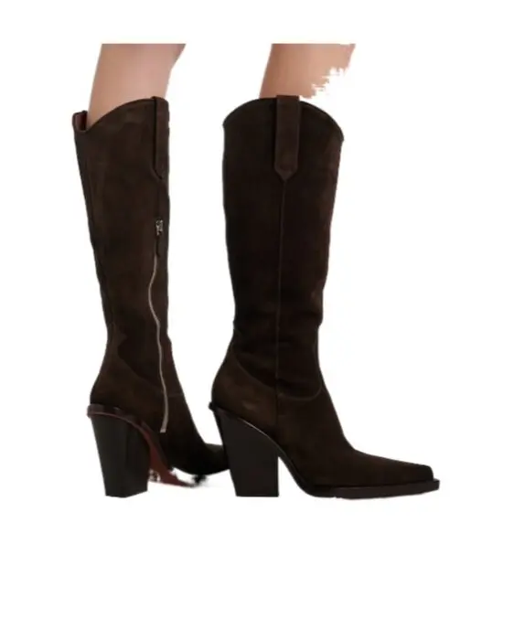 Paris Texas Suede Cowboy Boots