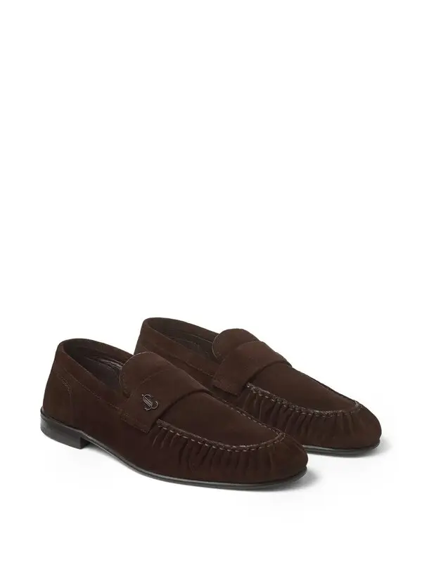 JIMMY CHOO Ellis Logo-detail Loafers