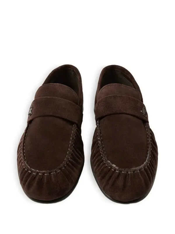 JIMMY CHOO Ellis Logo-detail Loafers