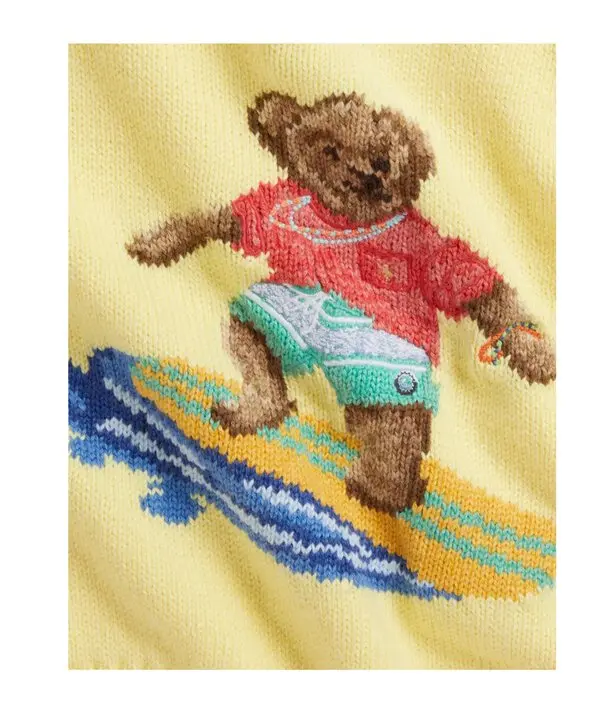 Ralph Lauren Round-neck Bear-embroidered Sweater