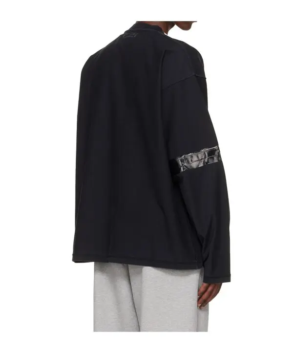 Vetements Crew Neck Long Sleeve T-shirt With Appliqué Cuffs