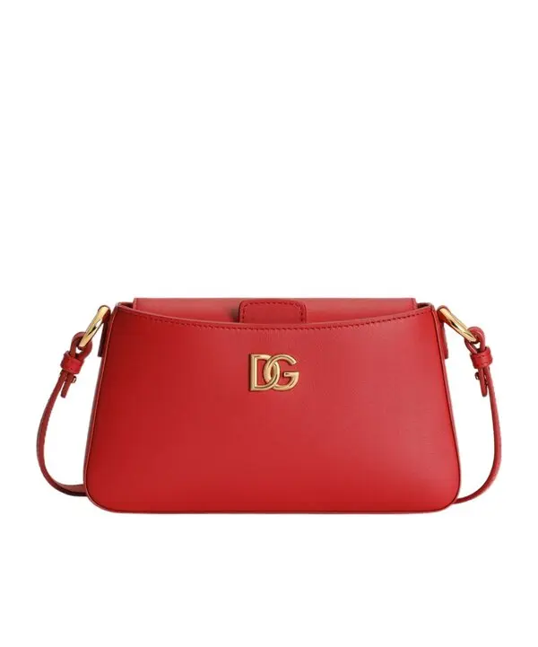 Dolce & Gabbana Logo-embellished Leather Phone Bag - Red