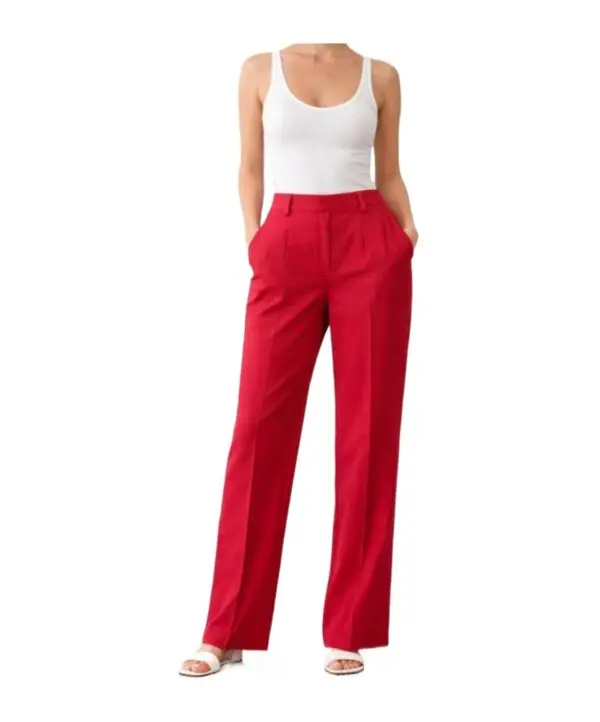 Red Valentino Casual Pants With Belt Loops