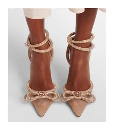 MACHMACH Double Bow Slingback Pumps