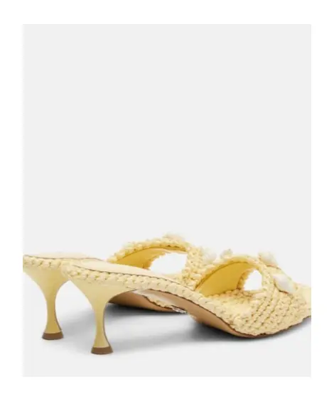 MACHMACH Embellished Crochet Mules