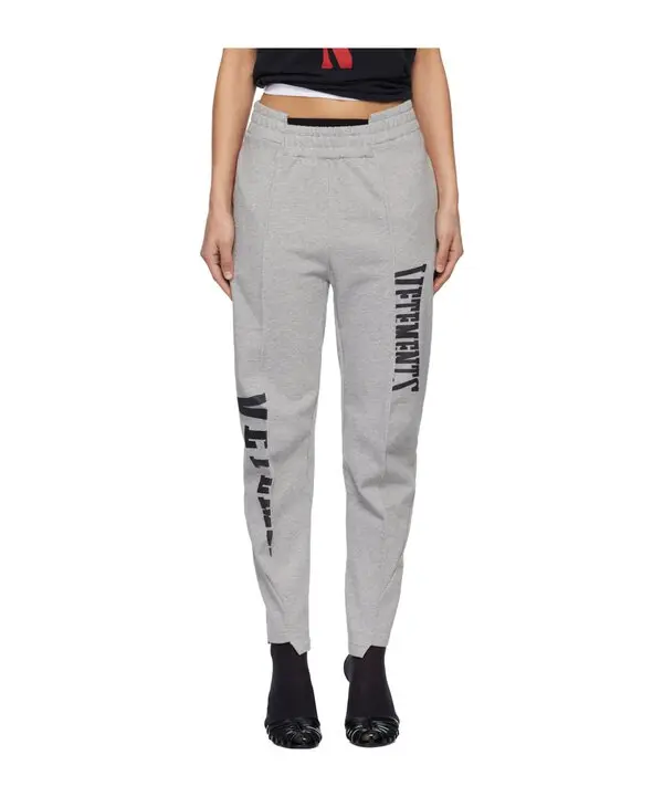 Vetements Cut Up Logo Sweatpants