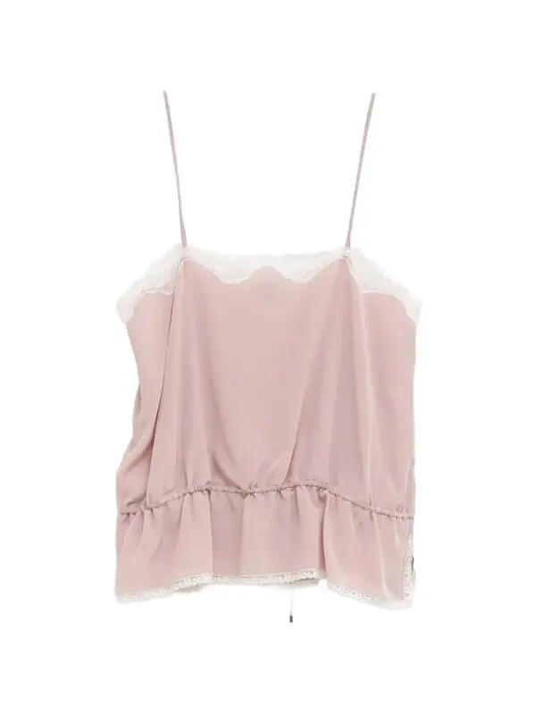 Chloé Drawstring Camisole Top - Dark Lilac