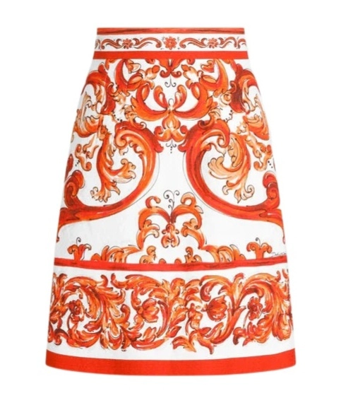 Dolce & Gabbana Majolica-print Mini Skirt - No