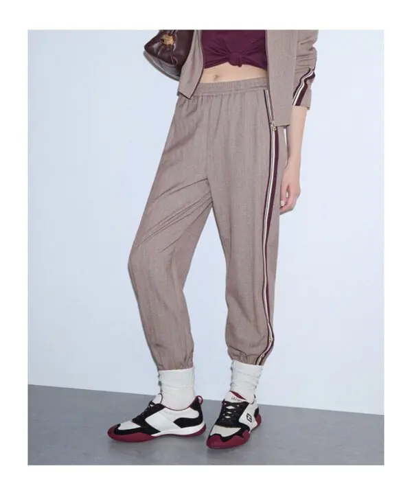 Liu Jo Jogging Pants With Side Tape And Button Details