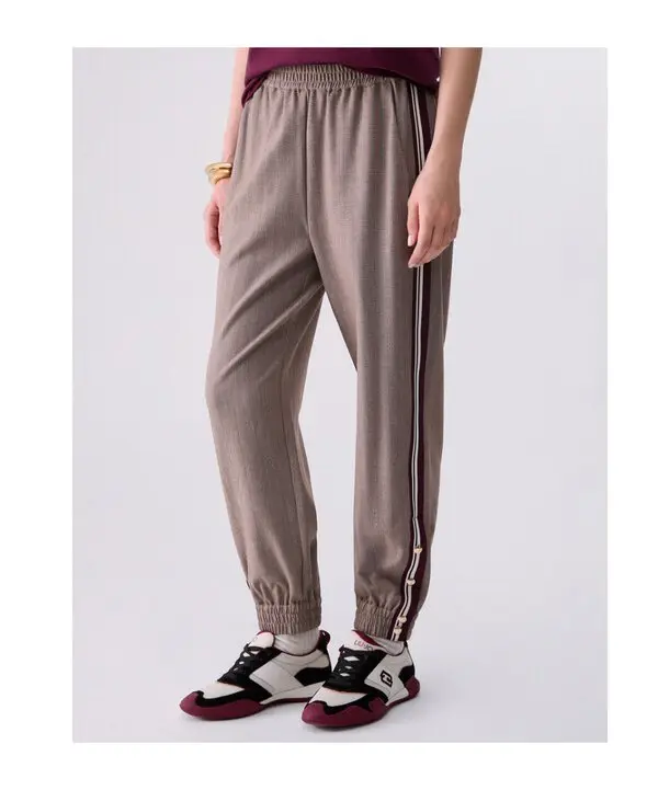 Liu Jo Jogging Pants With Side Tape And Button Details