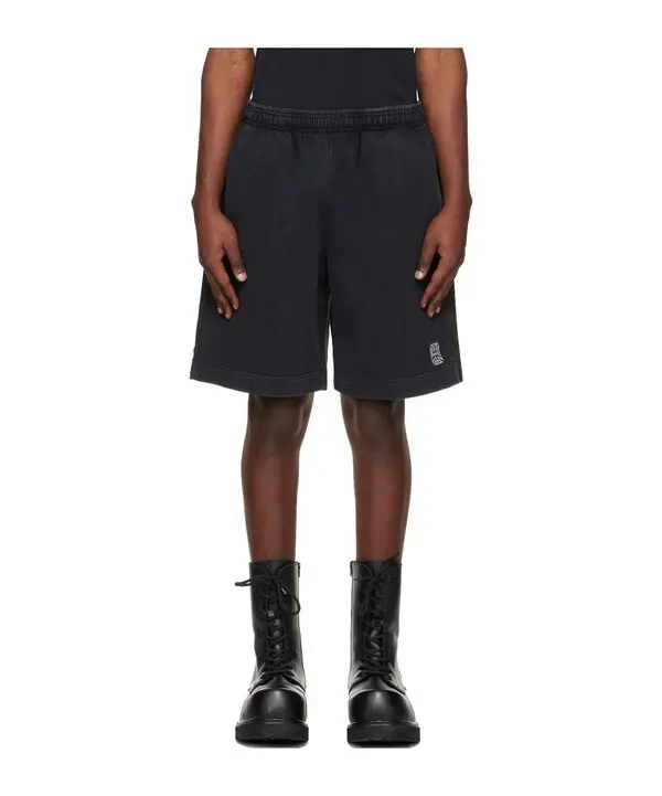 Vetements Biker Cross Logo Detailed Shorts