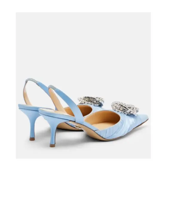 MACHMACH Galaxy Embellished Organza Slingback Pumps