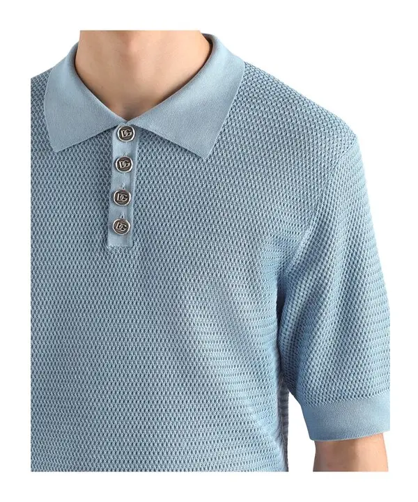 Dolce & Gabbana Silk Polo Shirt