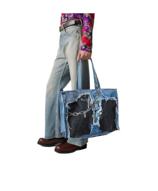 Acne Studios Printed Canvas Tote Bag