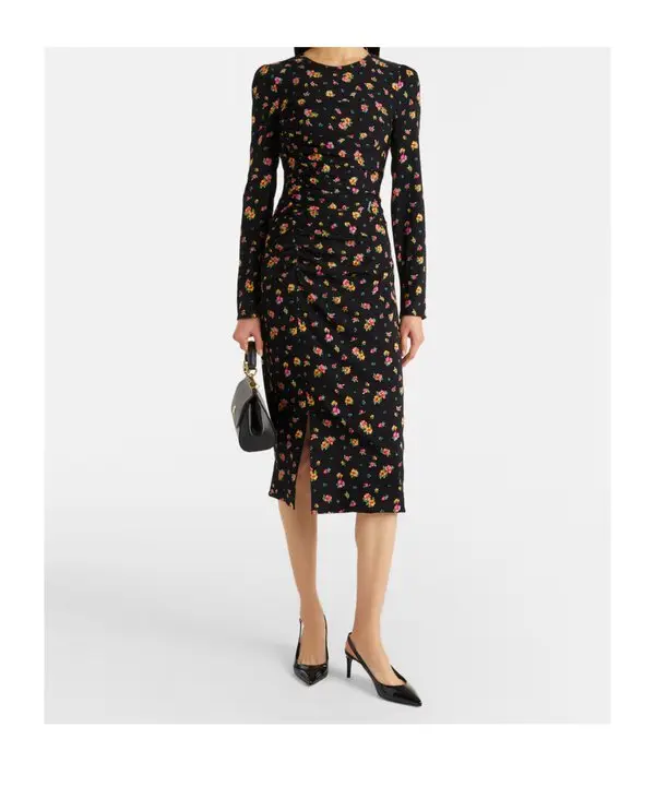 Dolce & Gabbana Floral Silk-blend Midi Dress