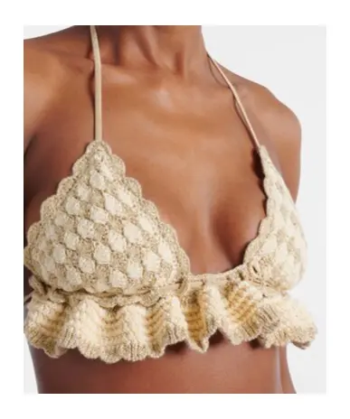 Zimmermann Wanderlust Crochet And Lamé Bikini