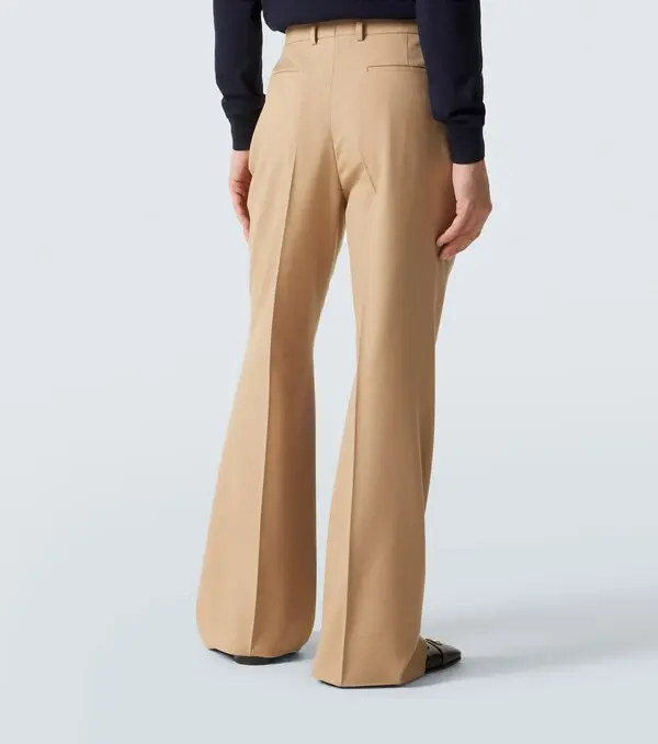 Valentino Garavani Virgin Wool Gabardine Flared Pants