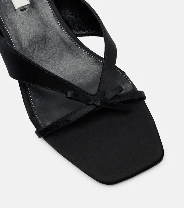 TOTEME Bow-decorated Satin High-heeled Sandals