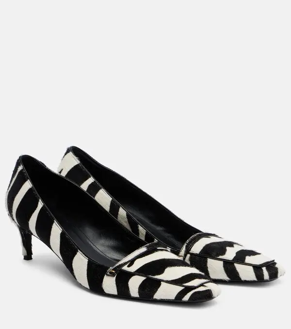 Khaite Celia 50 Zebra-print Calf Hair Pumps