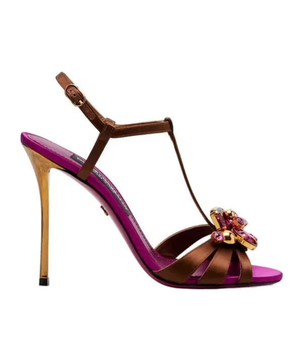 Dolce & Gabbana Round-toe High-heeled Sandals