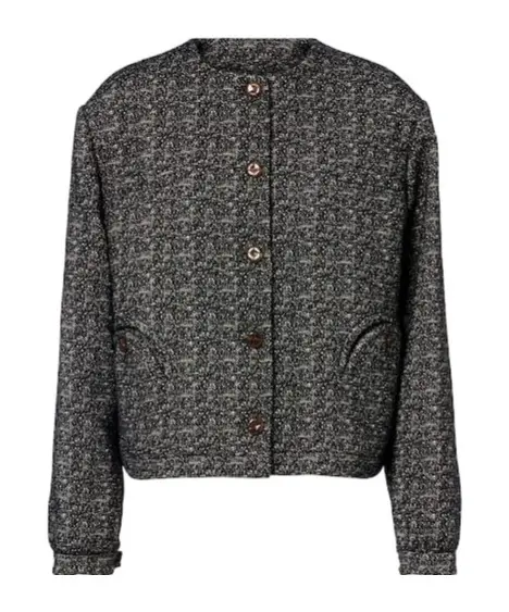 BLAZÉ MILANO Mélange Cotton-blend Jacket