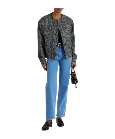 BLAZÉ MILANO Mélange Cotton-blend Jacket