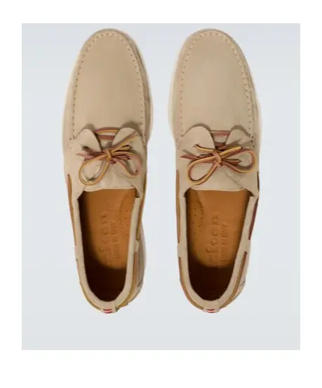 Kiton Suede Boat Shoes