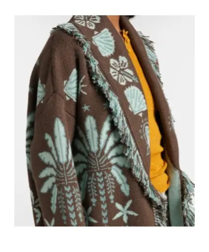 Alanui Echoes Of The Island Wool And Cotton Cardigan